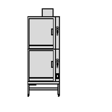Groen HY-5GF Commercial Kitchen Double Stacked Gas Steamer 10 Pan Heavy ...